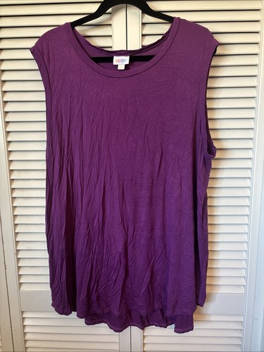 LuLaRoe Sleeveless Cocoa Tank 3XL Solid Purple | eBay