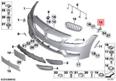 Genuine BMW Z4 Roadster E89 Z4 18i 20i 23i 28i Mount Bumper Left ...
