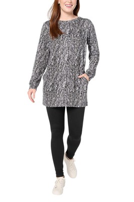 Stan Herman Women's 2-Piece Sweater Knit Tunic&Legging Lounge Ebony | eBay