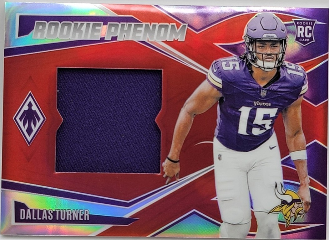 2024 Panini Phoenix - Rookie Phenom Jersey Dallas Turner #RPJ-DTR Red ...