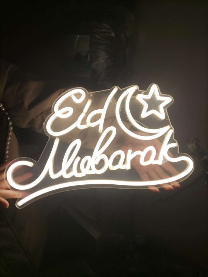 Ramadan LED Sign Lights Decorations Eid Kareem Mubarak Lights Boxes ...