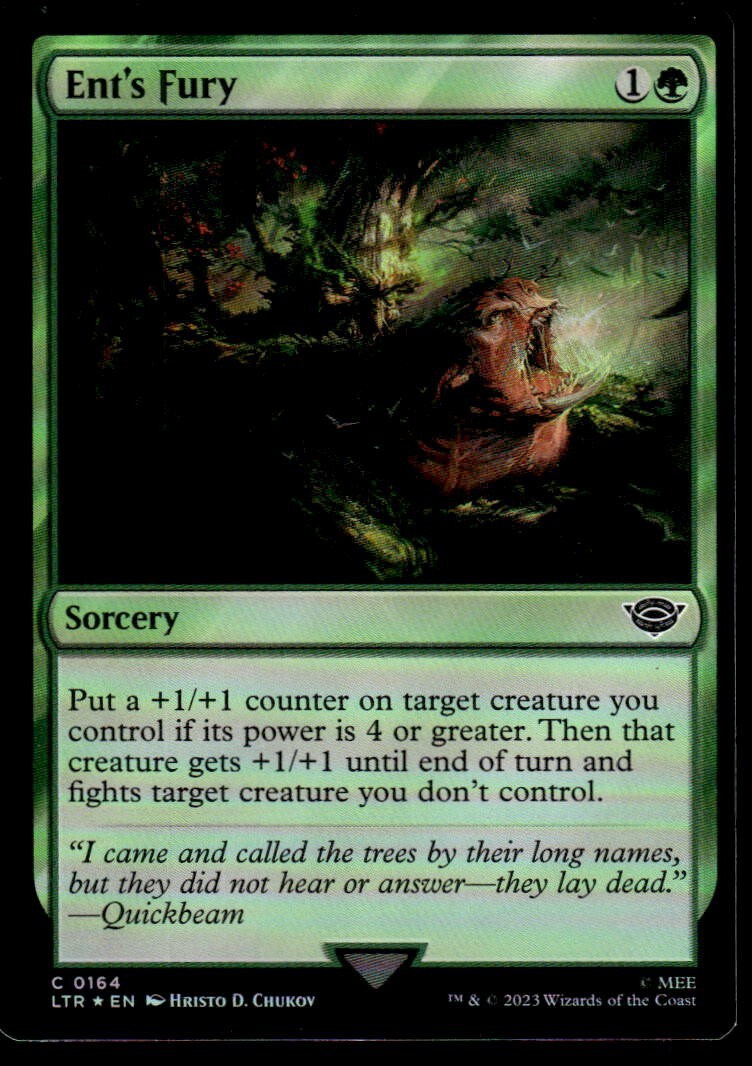 MTG - Ent's Fury 164 - The Lord of the Rings $1 shipping! | eBay