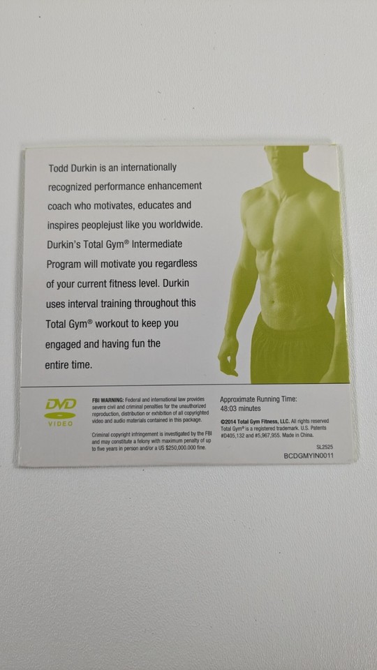 Total Gym Total Body Workout DVD's with featuring Todd Durkin | eBay