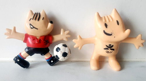 HK 88 COBI 92 BARCELONA OLYMPIC MASCOT PVC FIGURINE BIG SIZE SOCCER ...