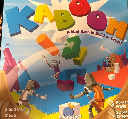 Kaboom a mad dash to build or crash board game Blue Orange Games/Huchi ...