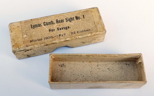 EMPTY Lyman rifle sight BOX No.1 Savage 1903 1909 22 cal | eBay