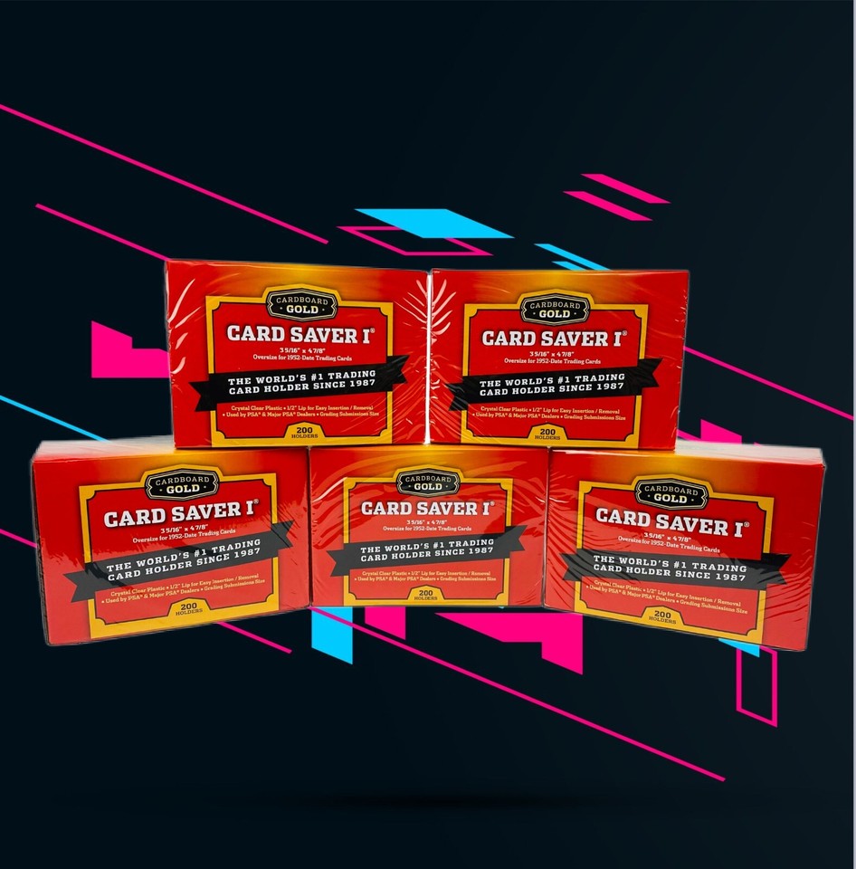 CBG 2000 ct CASE Card Saver I 1 Semi Rigid Sports Card Holder Cardboard ...