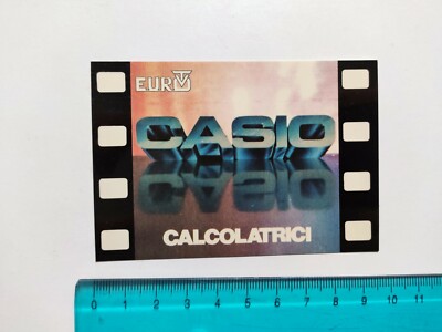 Euro TV Casio Calculator Sticker Autocollant Aufkleber 80s Original ...