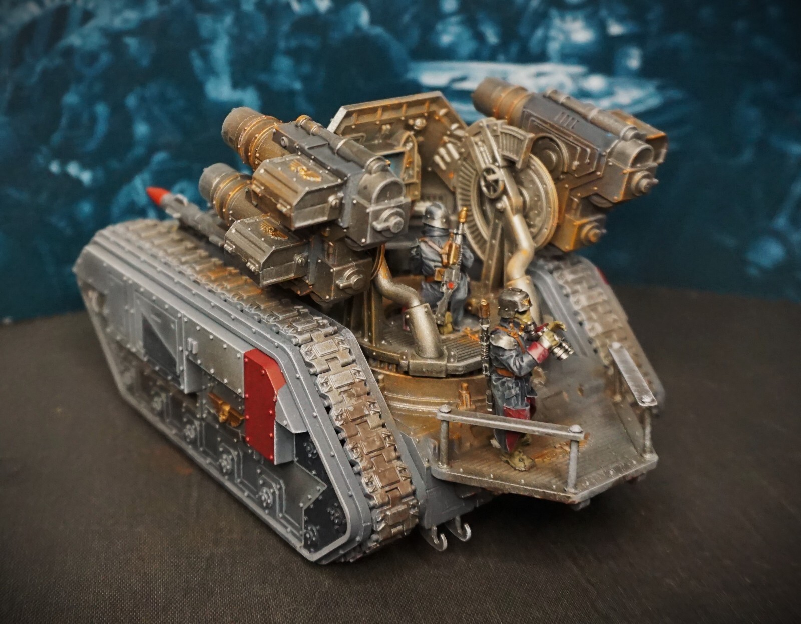 Death Korps of Krieg Wyvern + Tank Commander painted conversion ...