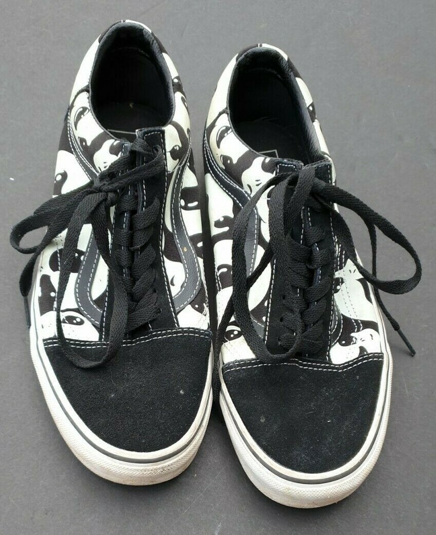 Vans Sneakers Old Skool Alien Mens 9.5 Ghosts Glow In The Dark Tennis ...