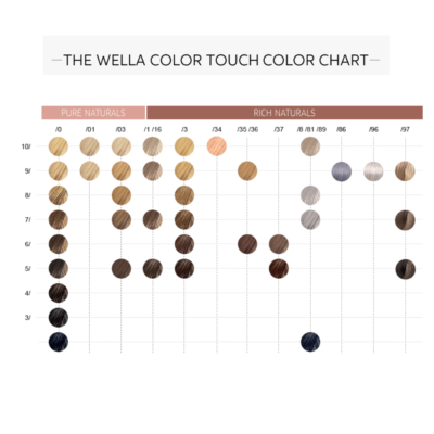 Wella Color Chart Color Touch Mushroom Blonde Hair Color Formula Wella