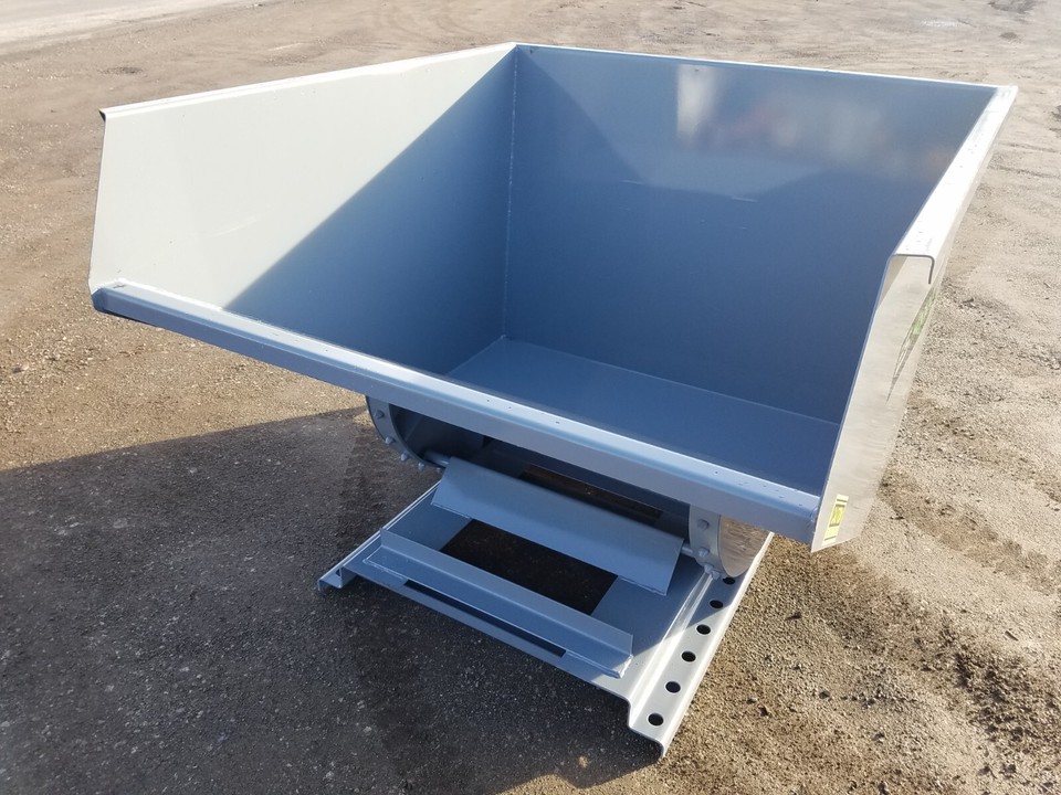 2 YD WRIGHT SELF DUMPING HOPPER-TRASH-RECYCLING HOPPER-DUMPSTER-FREE ...