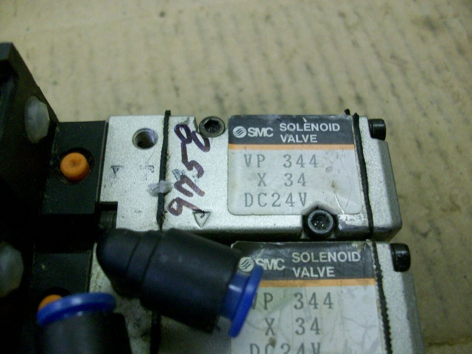 SMC VP 344 (DC21-26V) SOLENOID VALVE (4 PCS. WITH MANIFOLD) | eBay