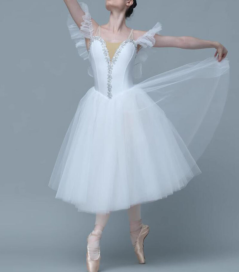 Adult Ballet Tutu Dress Dance Performance Romantic Costume Stage Dress ...