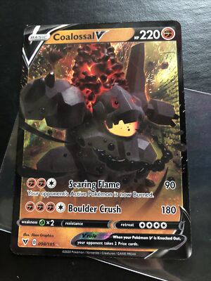 Coalossal V 098/185 - Vivid Voltage NM Full Art Ultra Rare Pokémon Card ...