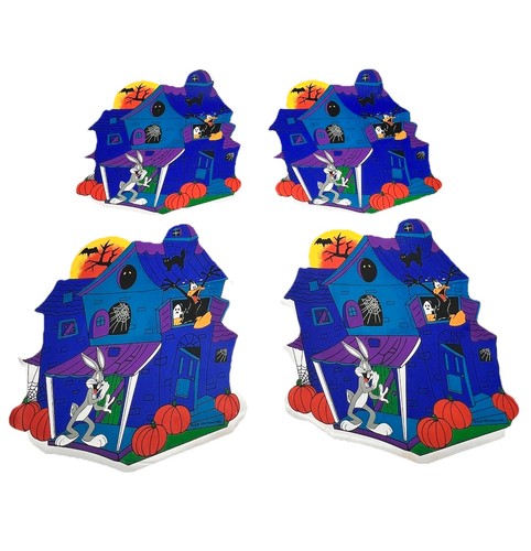 1994 Looney Tunes Vintage Halloween Placemats 4 Pumpkin Spooky Bugs ...