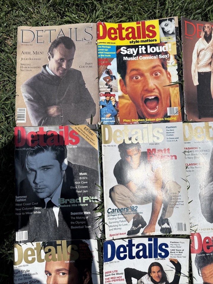 *VINTAGE 90'S 00’S RARE DETAILS MAGAZINE LOT Of 56 - Please See Pics ...