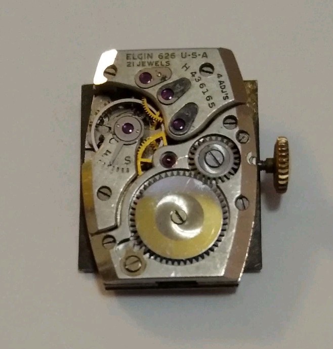 1950 ELGIN 626 Wristwatch Movement 21J Original Lord … - Gem