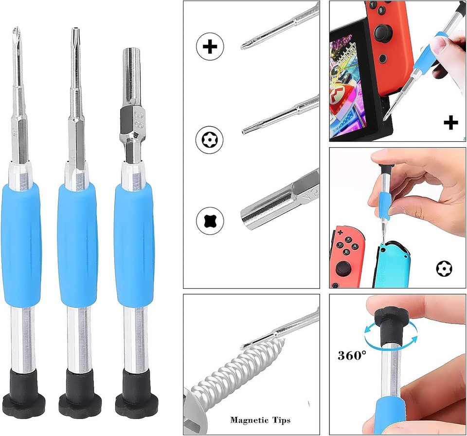 Repair Tool Kit Screwdriver Nintendo NES SNES N64 Sega Set Game Boy ...