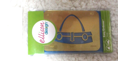 ELLISON Embossing Purse Brass Stencil Handbag Tote Pocketbook | eBay