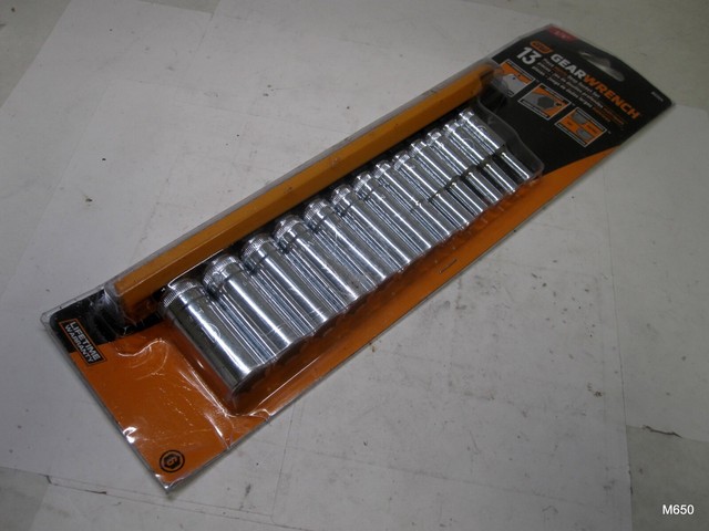 GearWrench Gear Wrench 1/4 Inch Drive 13pc Metric Deep Socket Set Matco ...