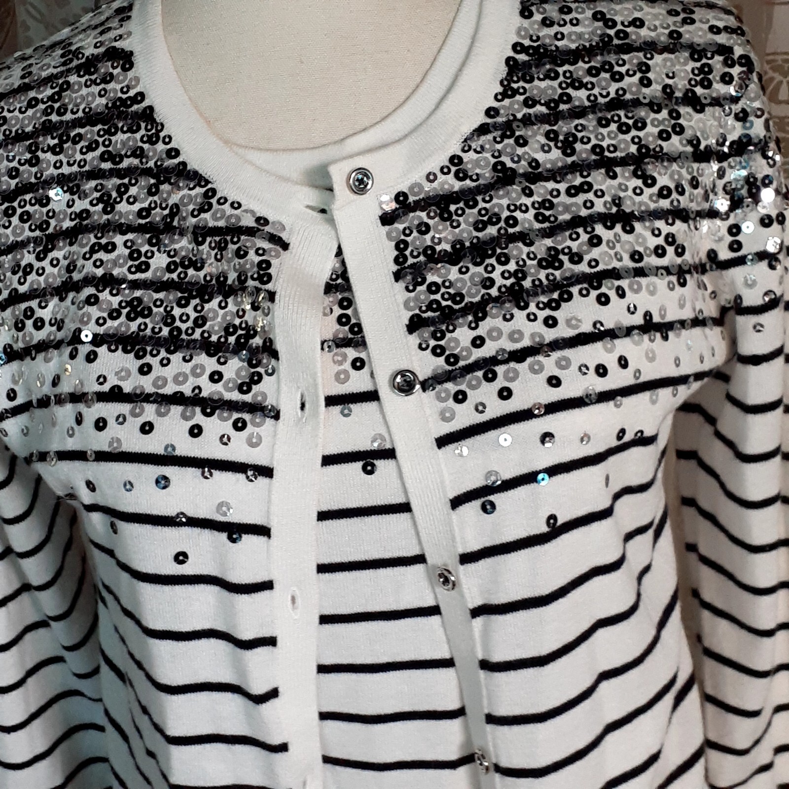 Rafaella 2 Pc Knit Bedazzled Sweater S | eBay