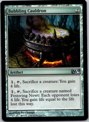 Magic the Gathering Bubbling Cauldron Foil Core Set 2014 M14 MTG Free ...