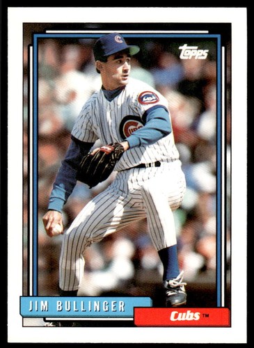 1992 Topps Traded 17T Jim Bullinger Chicago Cubs Baseball Card Rookie ...