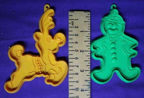 Christmas Cookie Cutters Dial Rudolph & Gingerbread Man 4-5" | eBay