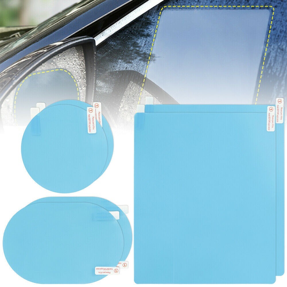 6Pcs Anti-Glare Car Rearview Mirror Sticker Rainproof Anti-Fog ...