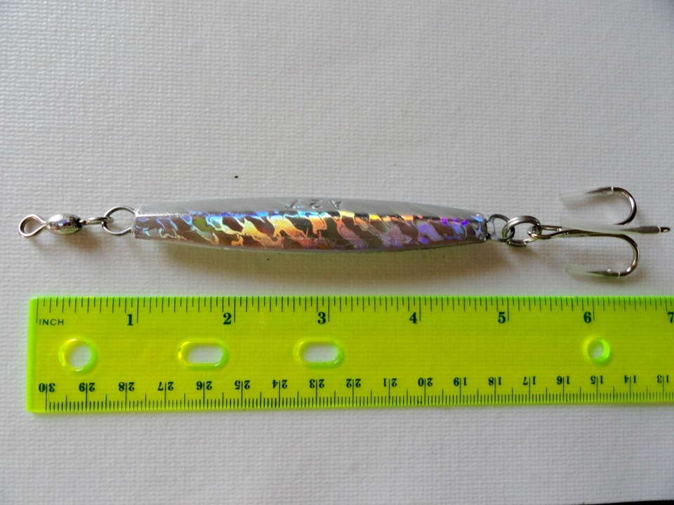 4 Pieces Diamond Jigs 3oz Holographic Laser Saltwater Fish Lures w ...