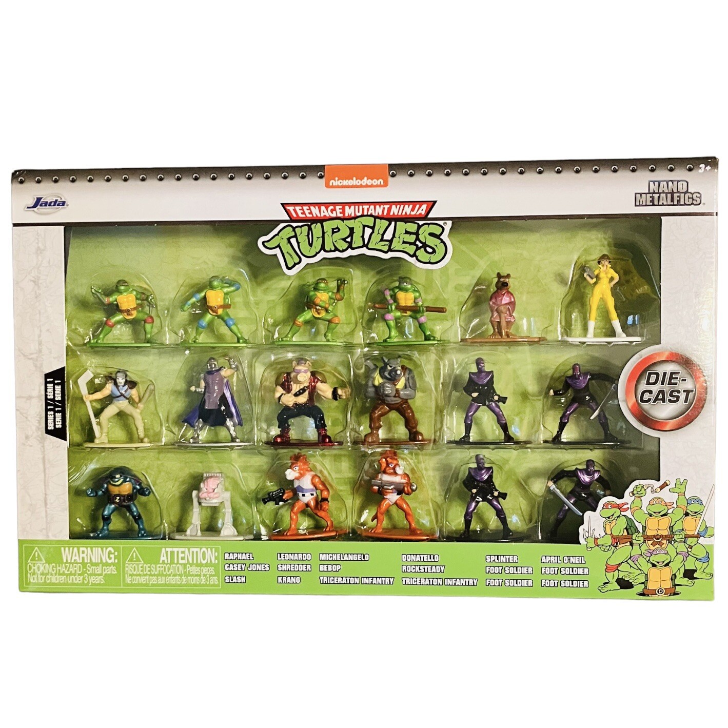 Jada NANO METALFIGS Teenage Mutant Ninja Turtles Series 1 COMPLETE ...