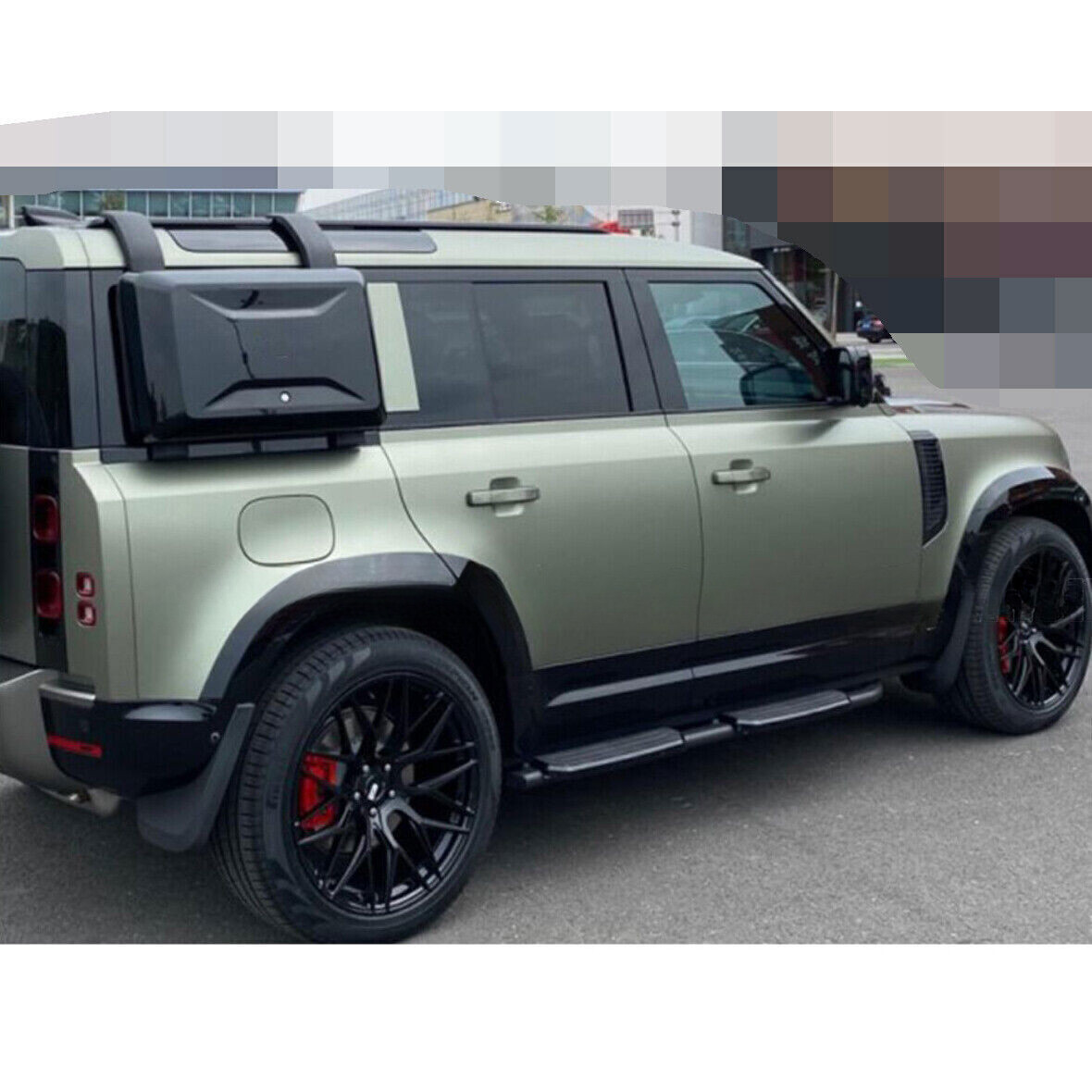 Gloss Black For Land Rover Defender 110 Fender Flare Wheel Eyebrow Arch ...