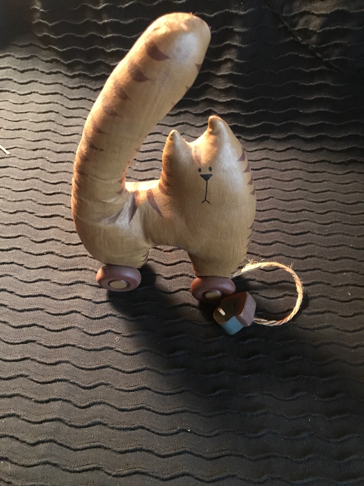 ~Handmade and Hand Painted Cat Pull Toy | eBay