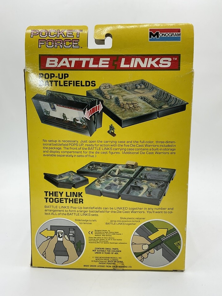 Lot Of 3 Monogram Die cast Pocket Force Battle Links US Set #1,#2, & #4 ...