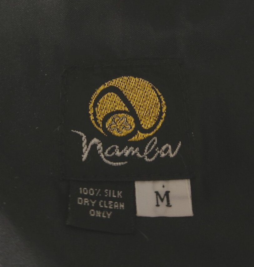 ANNE NAMBA Brown Fans Floral Two Piece Silk Kimono Dress Set Women's ...