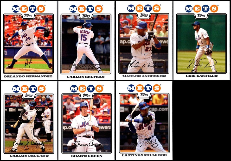 2008 Topps New York Mets (19) Card Lot - Running Low – Final Chance to ...