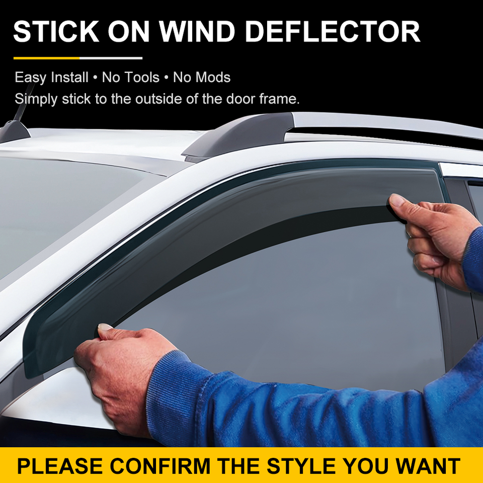 4pc Set Tinted Wind Deflectors Rain Guard For Ford Ranger 2023+ Raptor ...