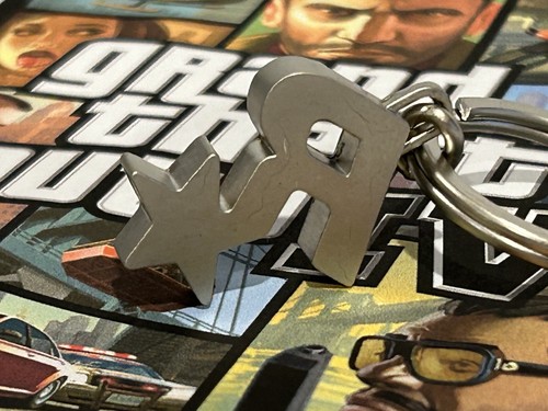 Rockstar Games Logo Promo KEYCHAIN GTA 4 GTA IV ORIGINAL Metal - RARE ...