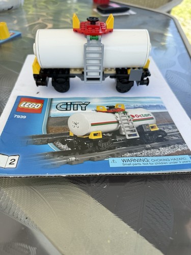 Lego Train Lego Parts 7939 Built Tank Car With Instructions | eBay