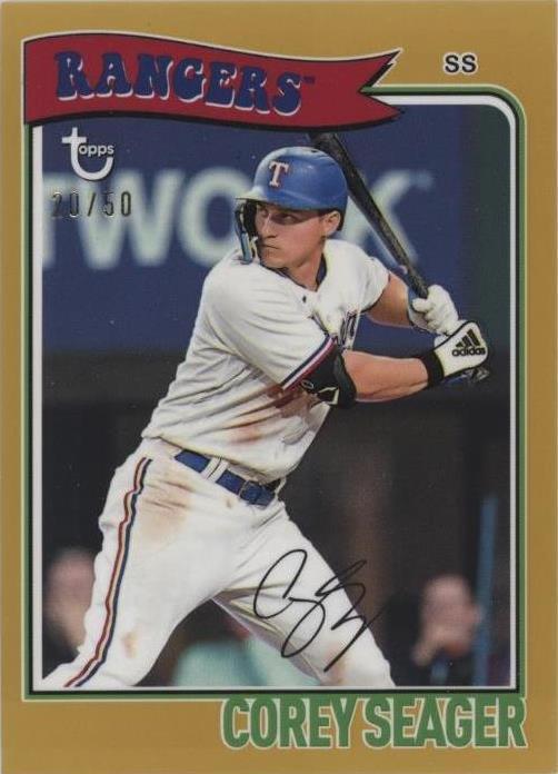 2023 Topps Brooklyn Collection - Corey Seager #10 Gold /50 for sale ...