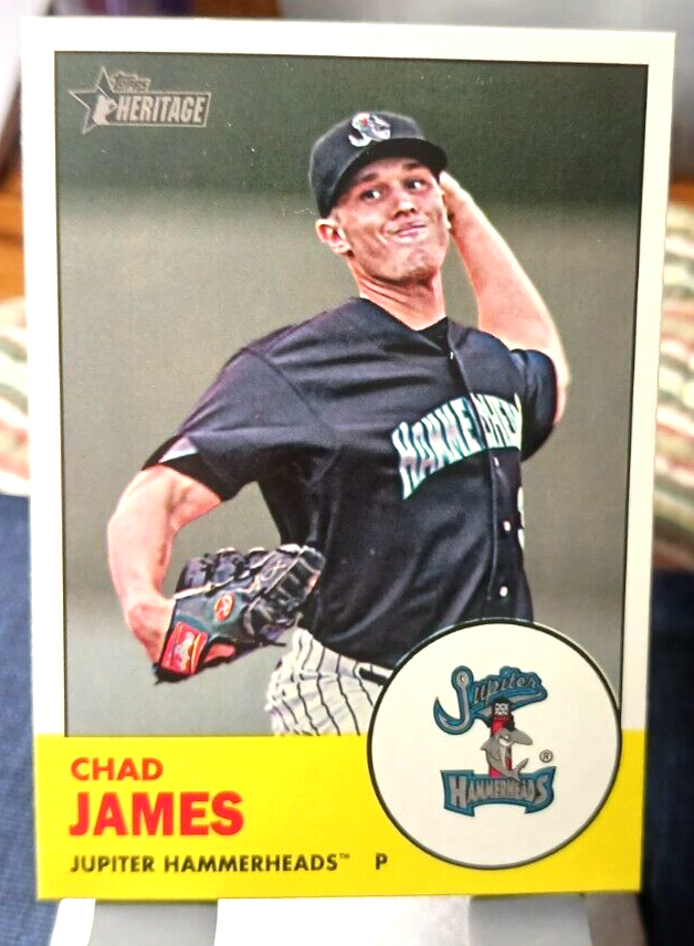 2012 Topps Heritage Minor League Baseball Card of Chad James #174 (NM ...