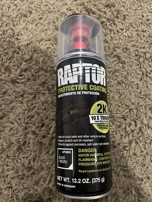 U-POL Raptor 2K Black Bedliner Protective Coating, 13.2 oz. Aerosol Can ...