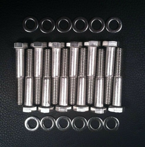 Ford Mustang Intake Manifold Bolts Stainless Washers 302 5.0 289 351W ...