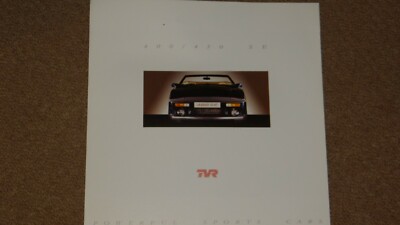 TVR 400 / 450 large format (30x30) brochure - 1990 - mint condition ...