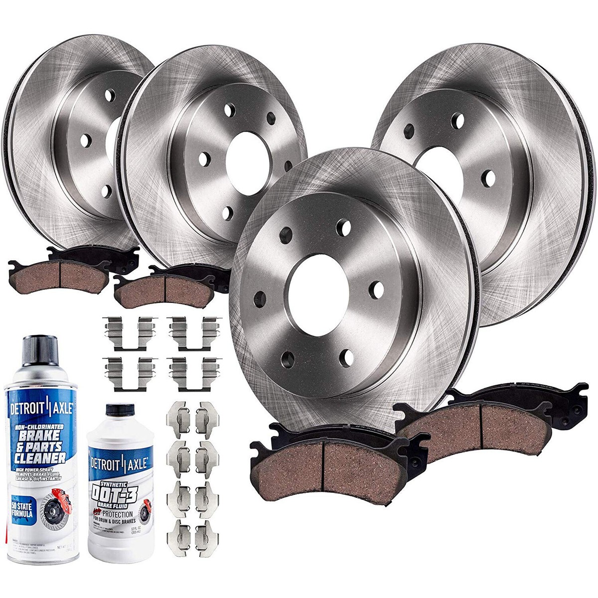Brake Discs, Rotors & Hardware For GMC Yukon XL 1500 Front & Rear ...