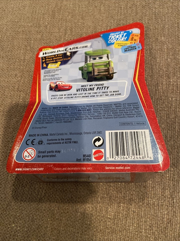 Disney Pixar World of Cars Patti #95 Race O Rama Die Cast Car New ...