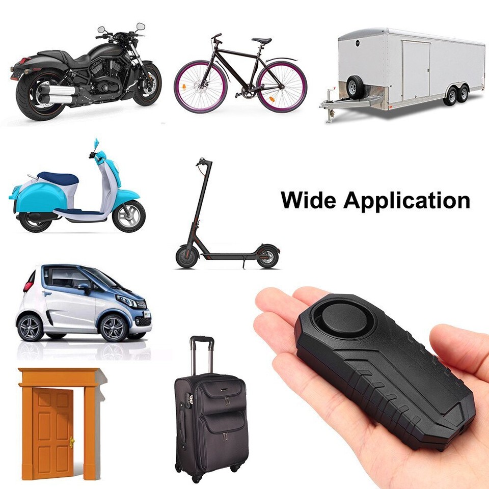 Wireless Waterproof Bike Motorcycle Bicycle Safe Alarm Anti Theft ...