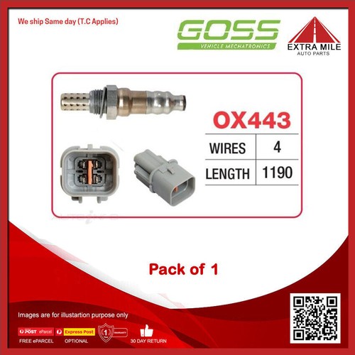GOSS Oxygen Sensor For Hyundai i20 PB 1.4L G4FA,1.6L G4FC DOHC 16v MPFI ...