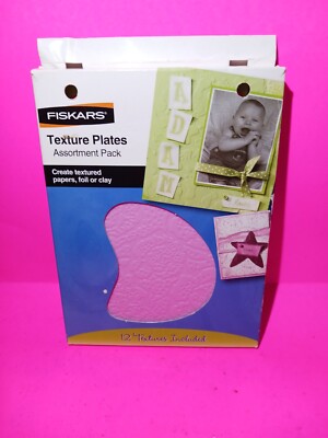 Fiskars Texture Embossing Plate Assortment Pack #12-5686 | eBay